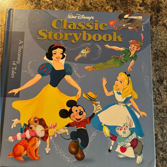 Disney | Other | Disney Classic Storybook With Blue And Yellow Cover ...